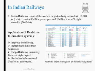 Real time information systems in Transportation | PPTX | Rail Travel ...