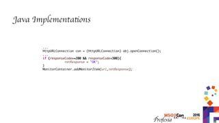 WSO2Con EU 2016: Real-time Monitoring of API Architectures | PDF ...