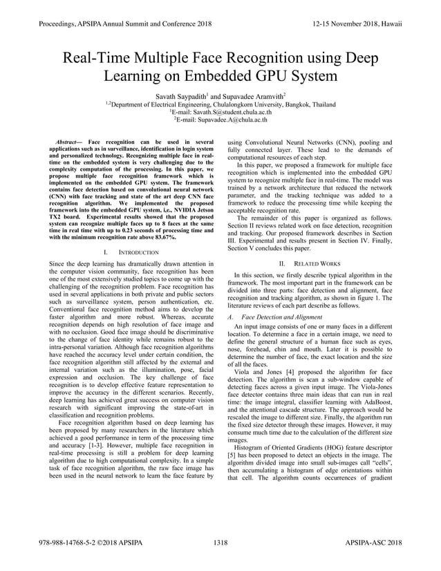Real Time Multi Face Detection Using Deep Learning Pdf