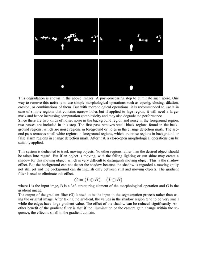 MATLAB Code + Description : Real-Time Object Motion Detection and Tracking | PDF