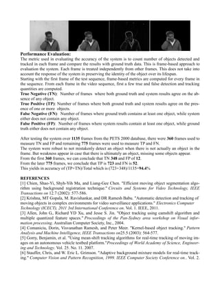 MATLAB Code + Description : Real-Time Object Motion Detection and Tracking | PDF