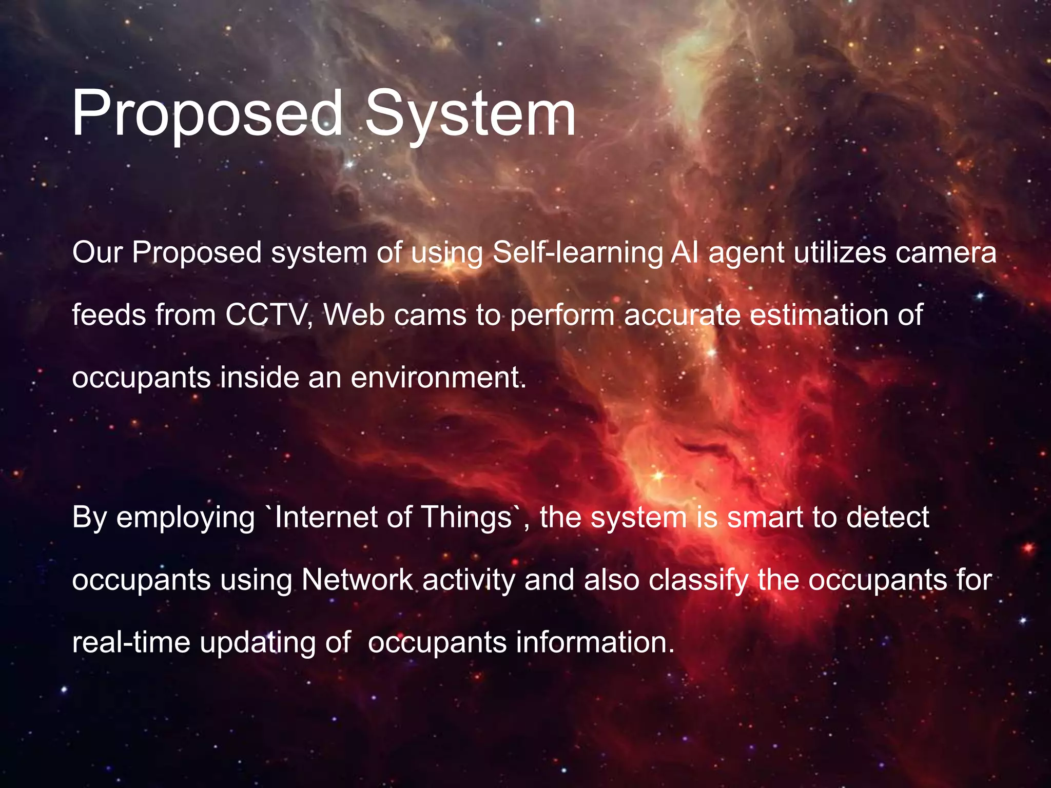 Real time occupancy detection using self-learning ai agent | PPT