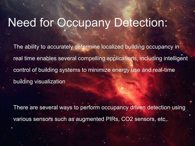 Real Time Occupancy Detection Using Self Learning Ai Agent Ppt