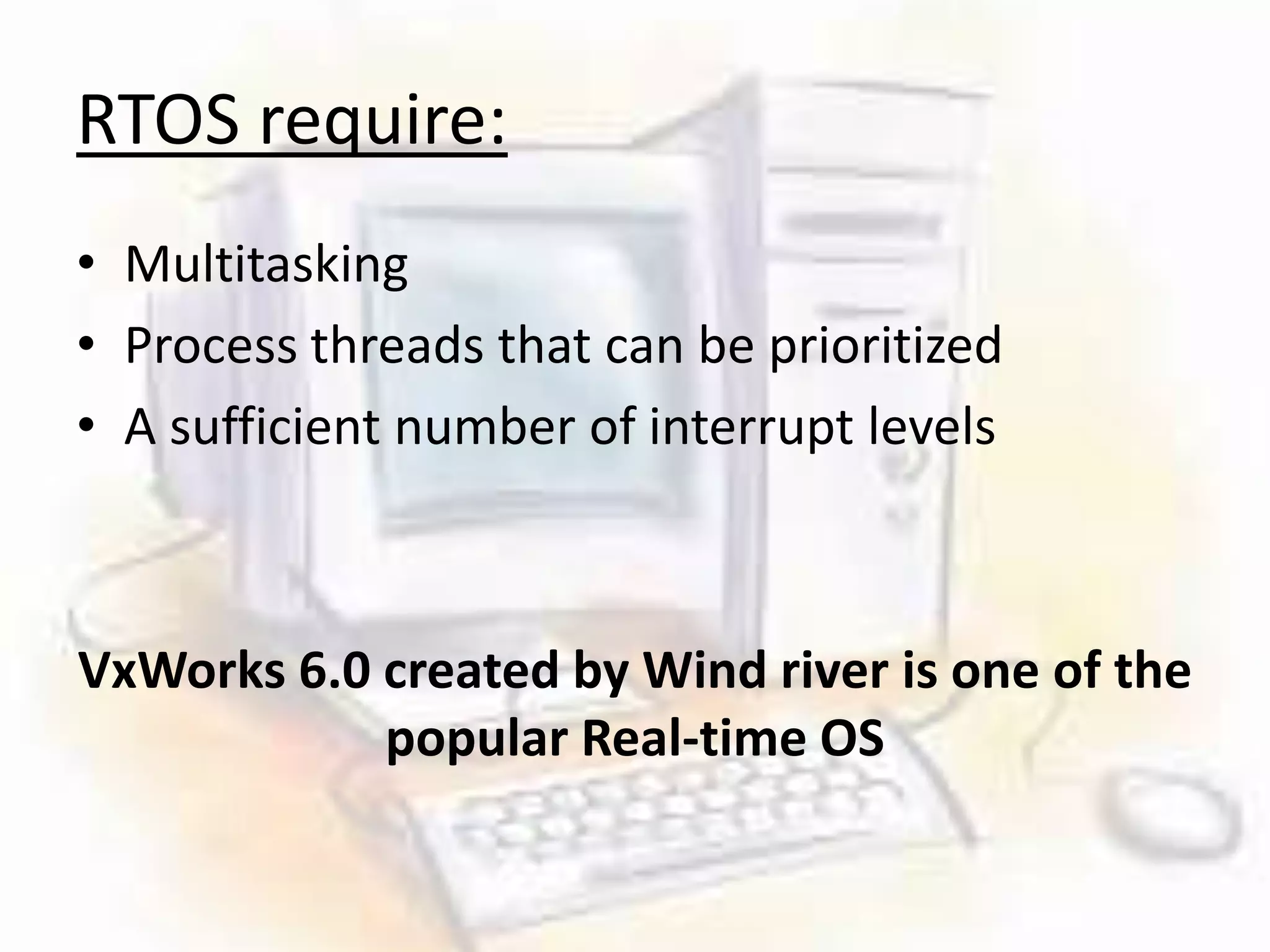 Real time operating system | PPTX