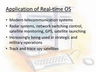 Real time operating system | PPTX