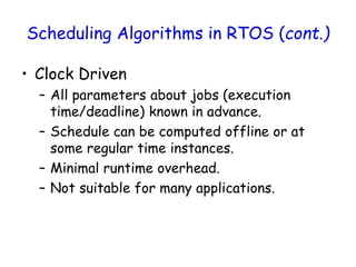 Real-Time Operating Systems Real-Time Operating Systems RTOS .ppt | Operating Systems | Computer ...