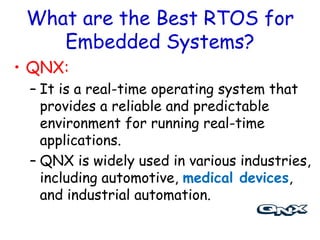 Real-Time Operating Systems Real-Time Operating Systems RTOS .ppt | Operating Systems | Computer ...