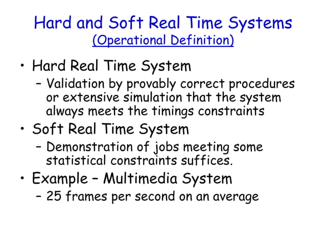 Real Time Operating Systems Real Time Operating Systems Rtos Ppt Operating Systems Computer