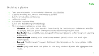 Data Con LA 2018 - Enabling real-time exploration and analytics at scale at Hulu by Indrasis ...