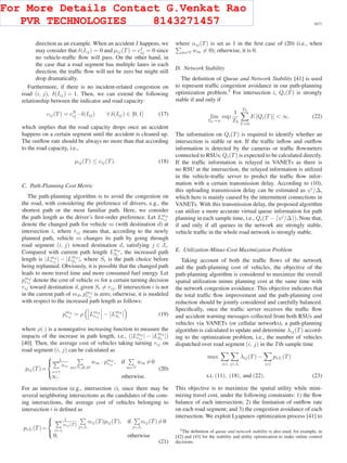 Real time path planning based on hybrid-vanet-enhanced transportation system | PDF | Computer ...