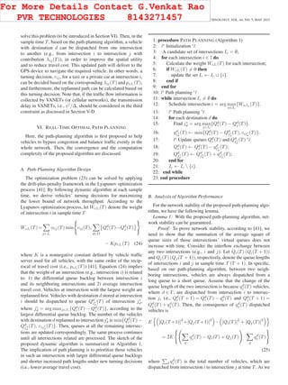 Real time path planning based on hybrid-vanet-enhanced transportation system | PDF | Computer ...