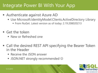 Real Time Power BI | PPTX