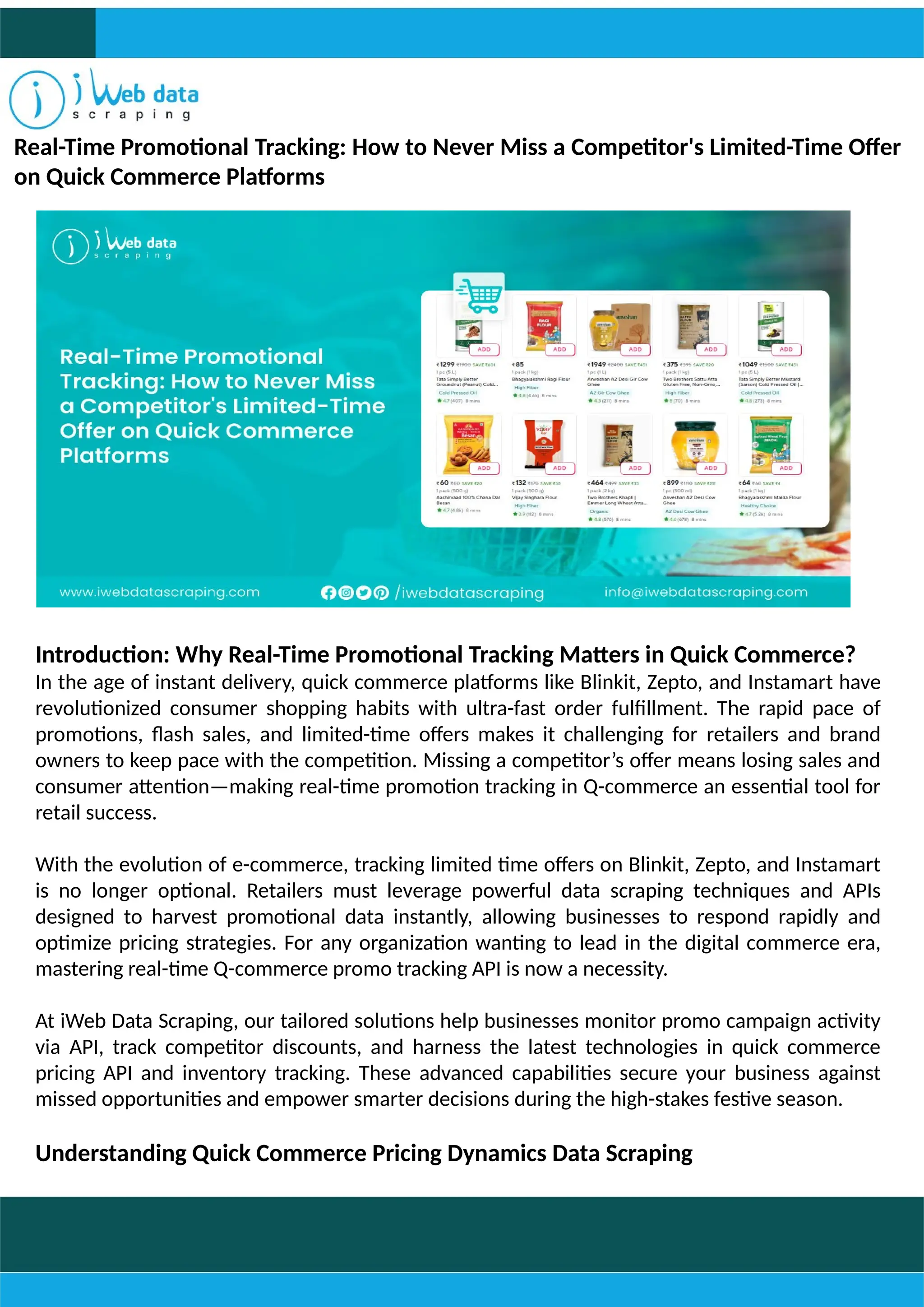 Real-Time Q-Commerce Promo Tracking API for Instant Offer Monitoring | PPTX