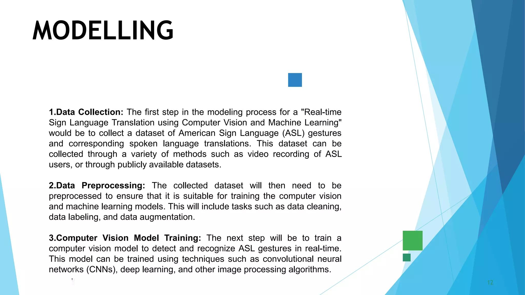 Real-time Sign Language Translation using Computer Vision and Machine Learning.pptx | Artificial ...