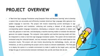 Real-time Sign Language Translation using Computer Vision and Machine ...