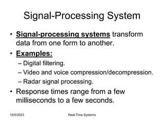 Real-Time Systems Intro.pptx | Operating Systems | Computer Software and Applications