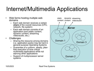 Real-Time Systems Intro.pptx | Operating Systems | Computer Software and Applications