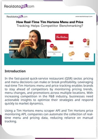 Real-Time Tim Hortons Menu and Price Tracking.pptx