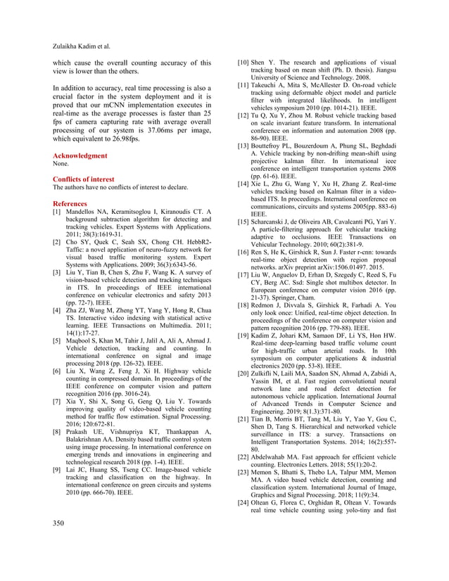 Real Time Vehicle Counting In Complex Scene For Traffic Flow Estimation