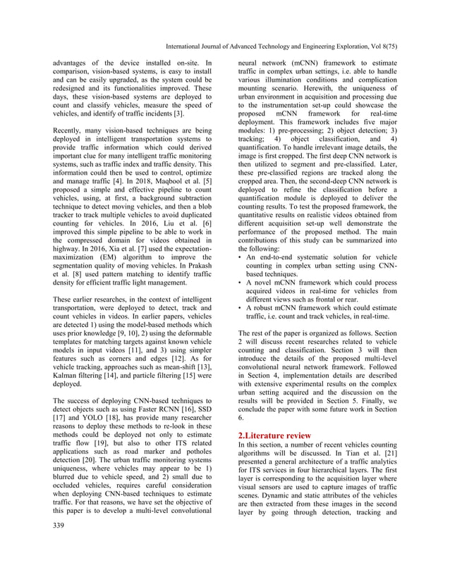 Real Time Vehicle Counting In Complex Scene For Traffic Flow Estimation
