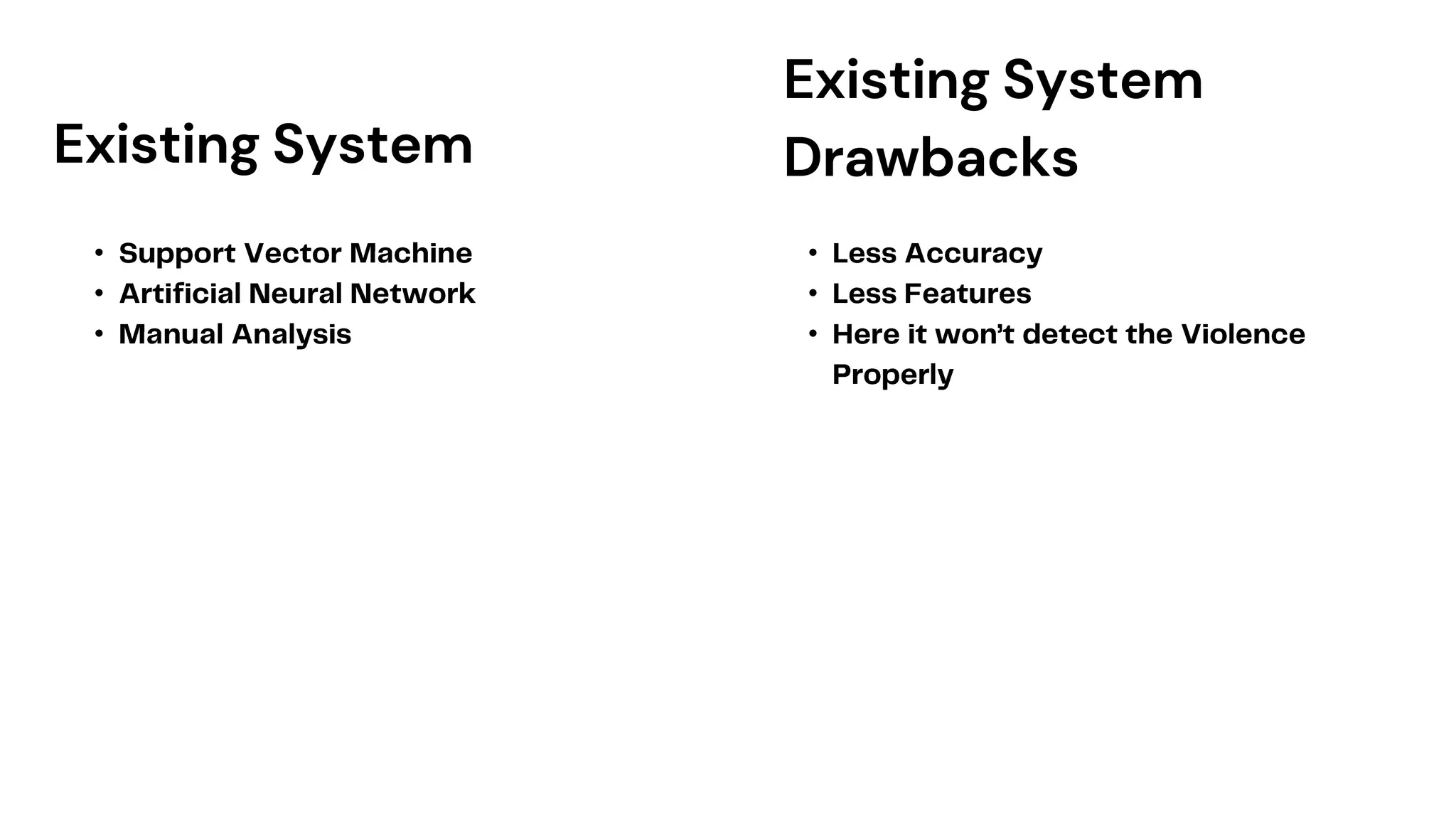 Real Time Video Based Violence Detection System In Public Area Using