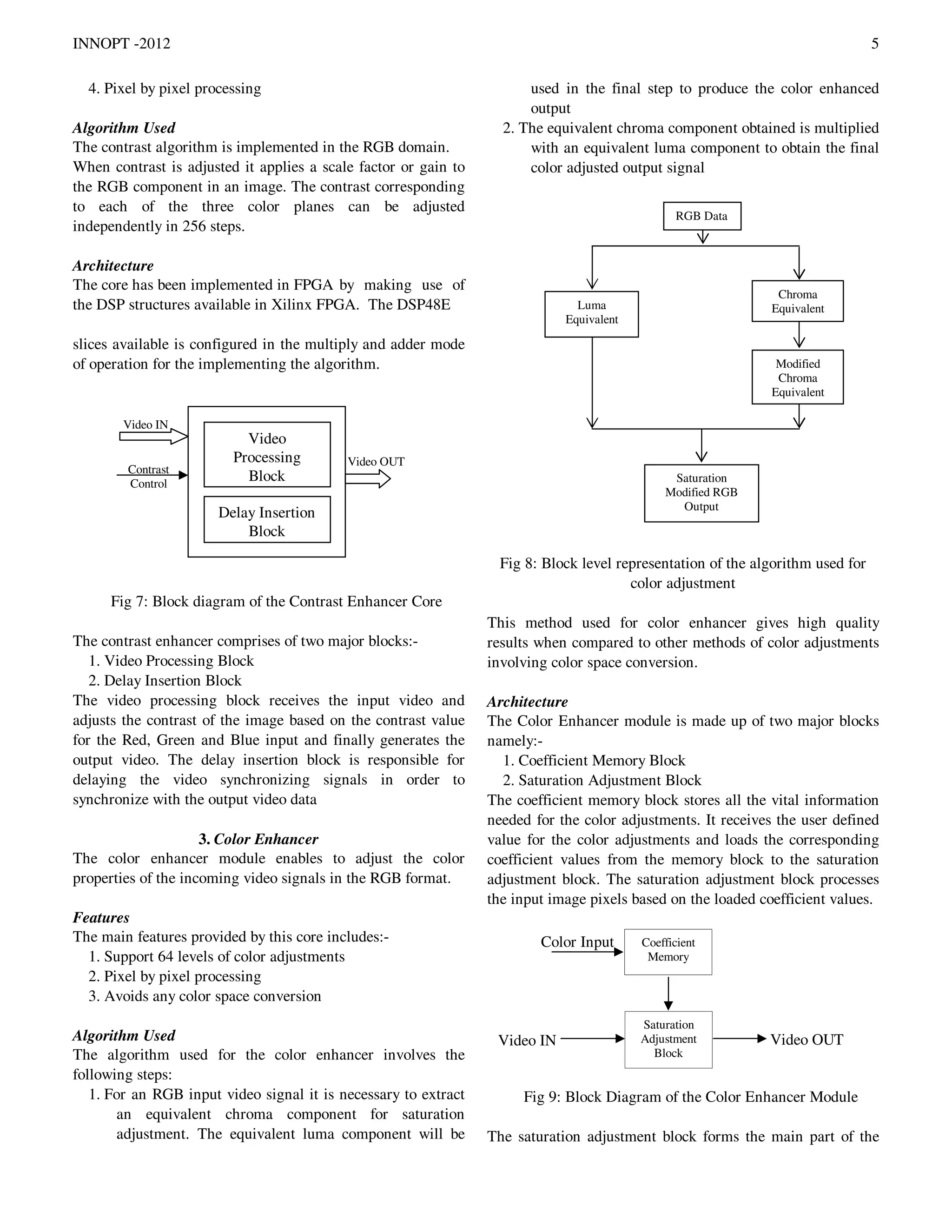 Real Time Video Processing in FPGA | PDF
