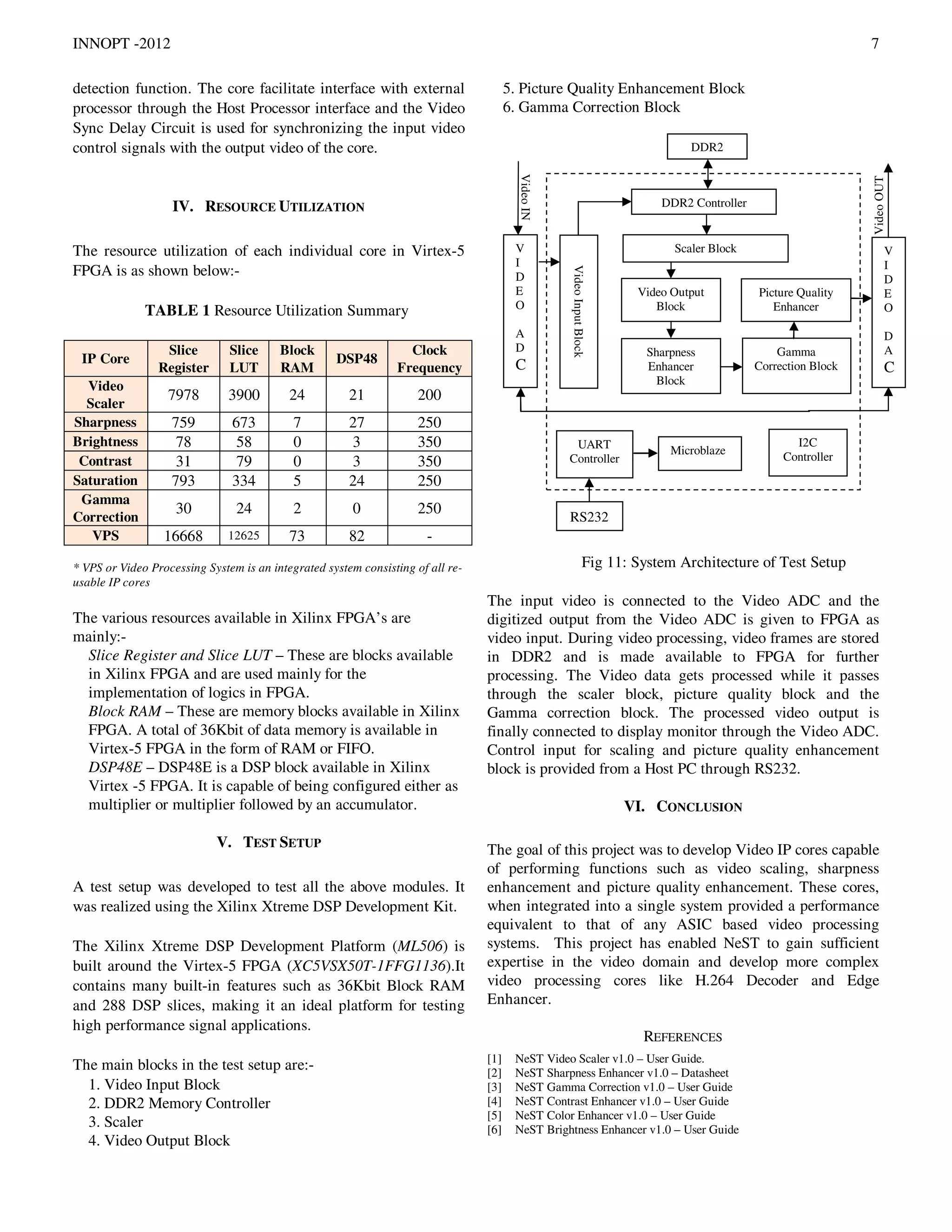 Real Time Video Processing in FPGA | PDF