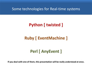 Real time web | PPT