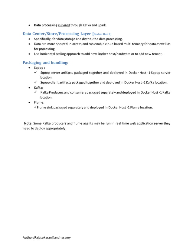 Real time web app integration with hadoop on docker | DOCX