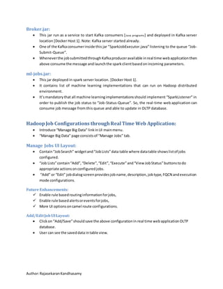 Real time web app integration with hadoop on docker | DOCX