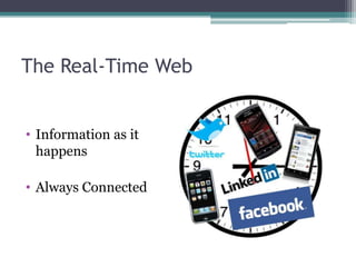 Real time web applications | PPTX | Web Development | Internet