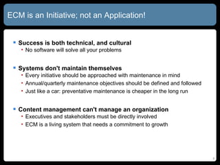 Real World Examples of Succesful Enterprise Content Management Strategies | PPT