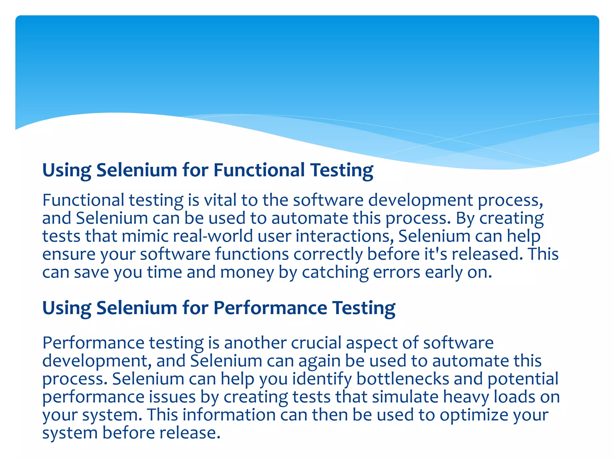 Real-World Applications of Selenium in Software Development.pptx