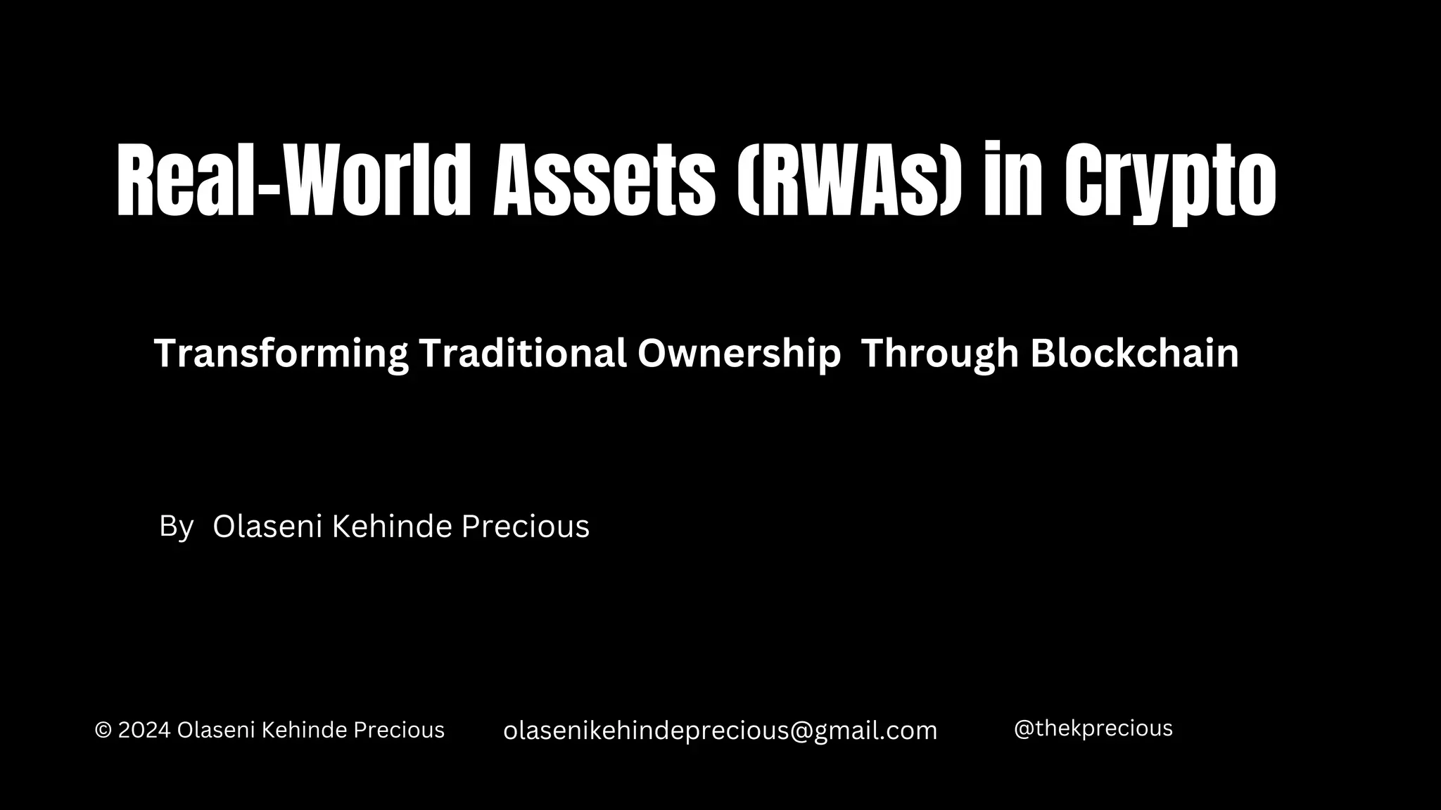 Real-World Assets (RWAs) in Crypto.pdf.. | PPT