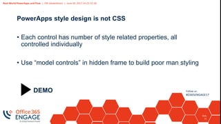 O365Engage17 - Real World Power Apps and Flow | PDF | Cloud Computing | Internet
