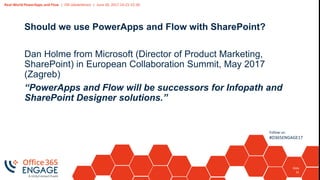 O365Engage17 - Real World Power Apps and Flow | PDF | Cloud Computing | Internet