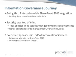 Real world SharePoint information governance a case study - published | PPTX | Computer Software ...