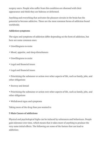 12 GLOBAL PROVEN WAYS ON HOW TO STOP ADDICTIONS | PDF