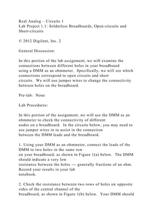Real Analog - Circuits 1Chapter 1 Lab WorksheetsReal Analog – .docx ...