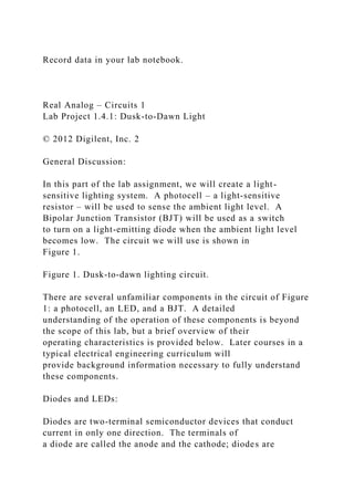 Real Analog - Circuits 1Chapter 1 Lab WorksheetsReal Analog – .docx ...