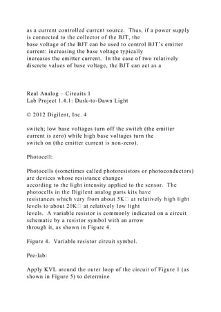 Real Analog - Circuits 1Chapter 1 Lab WorksheetsReal Analog – .docx | Consumer Electronics ...