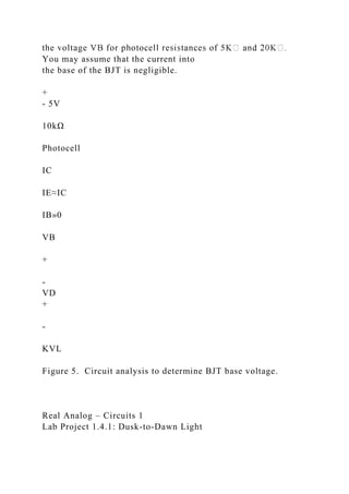Real Analog - Circuits 1Chapter 1 Lab WorksheetsReal Analog – .docx | Consumer Electronics ...