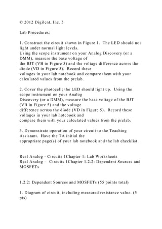 Real Analog - Circuits 1Chapter 1 Lab WorksheetsReal Analog – .docx ...