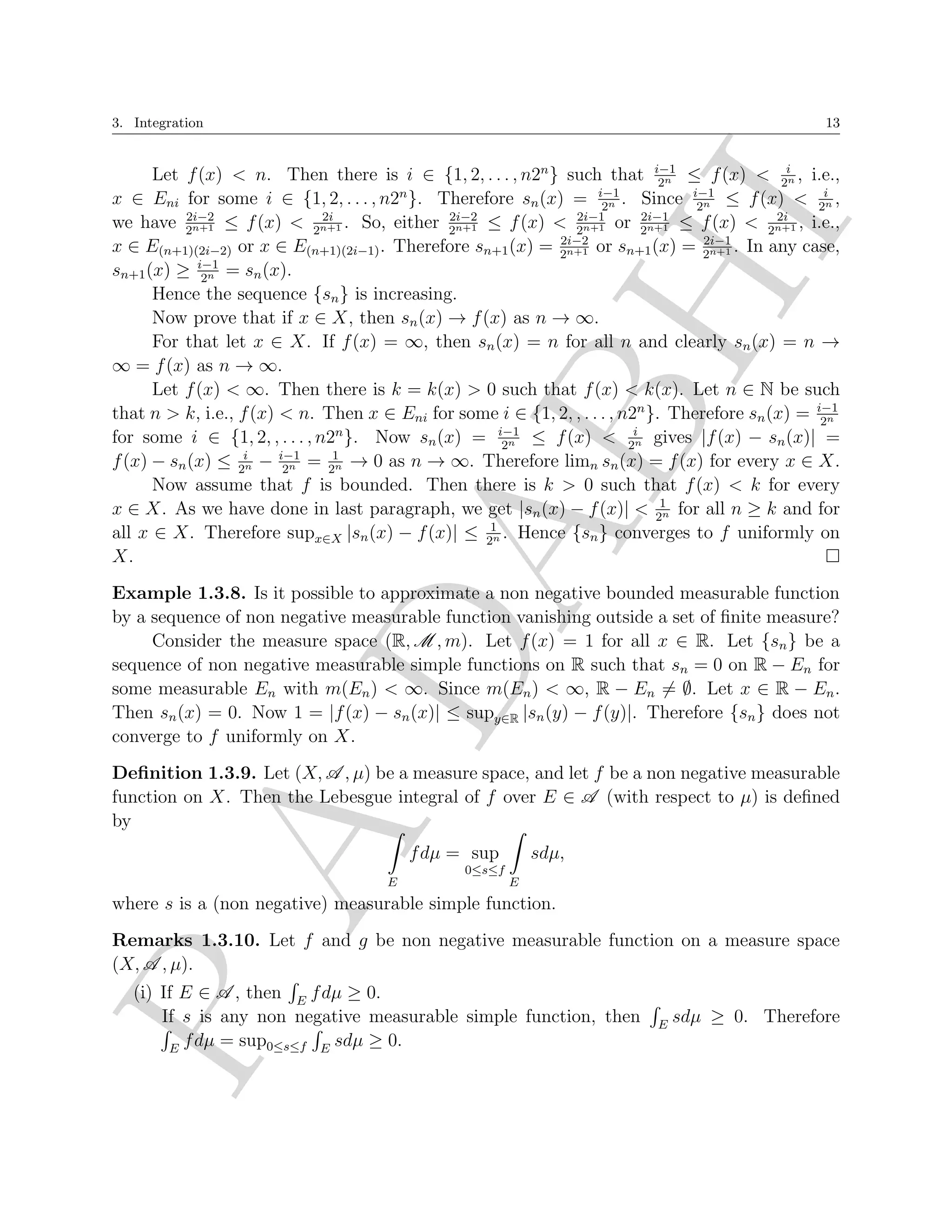 Real Analysis II (Measure Theory) Notes | PDF