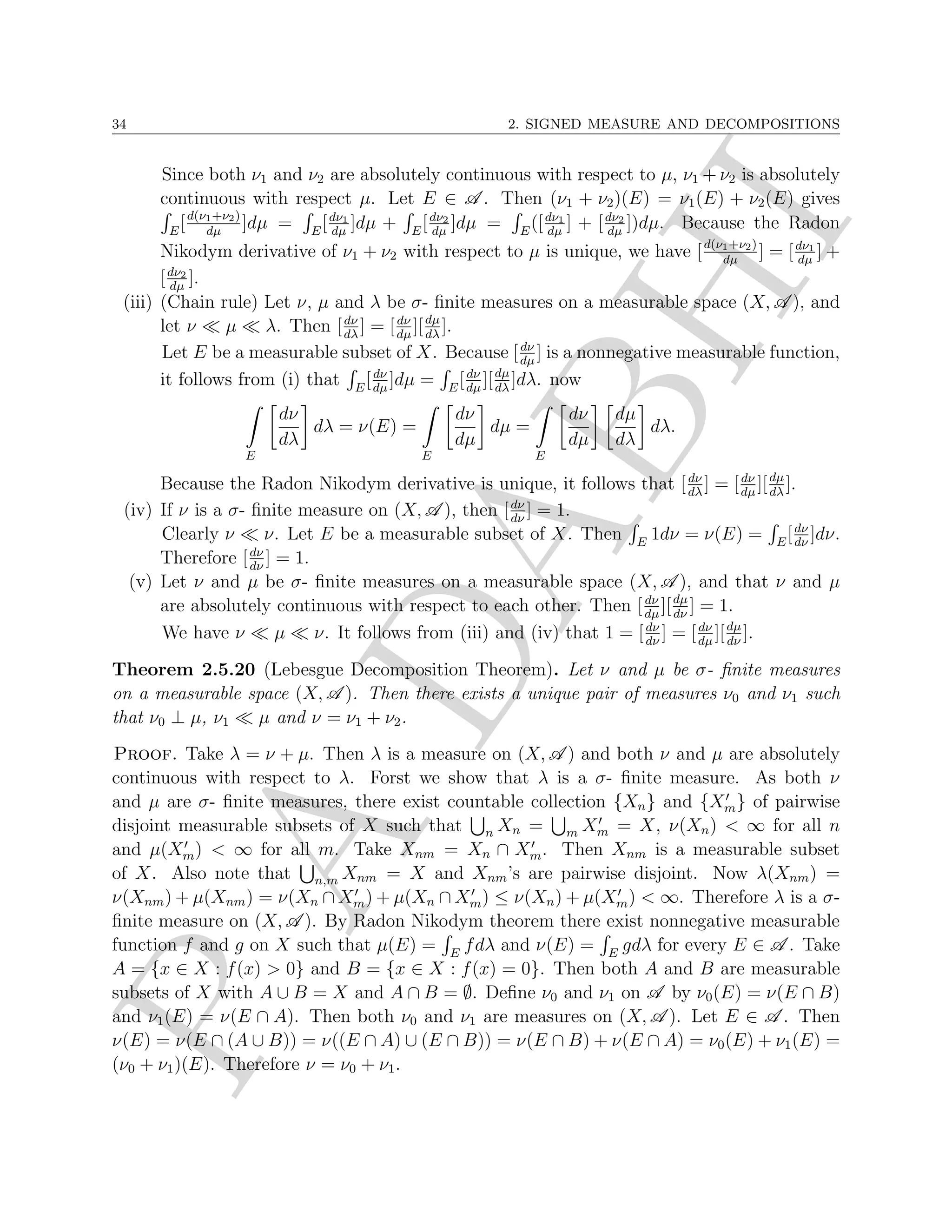Real Analysis II (Measure Theory) Notes | PDF