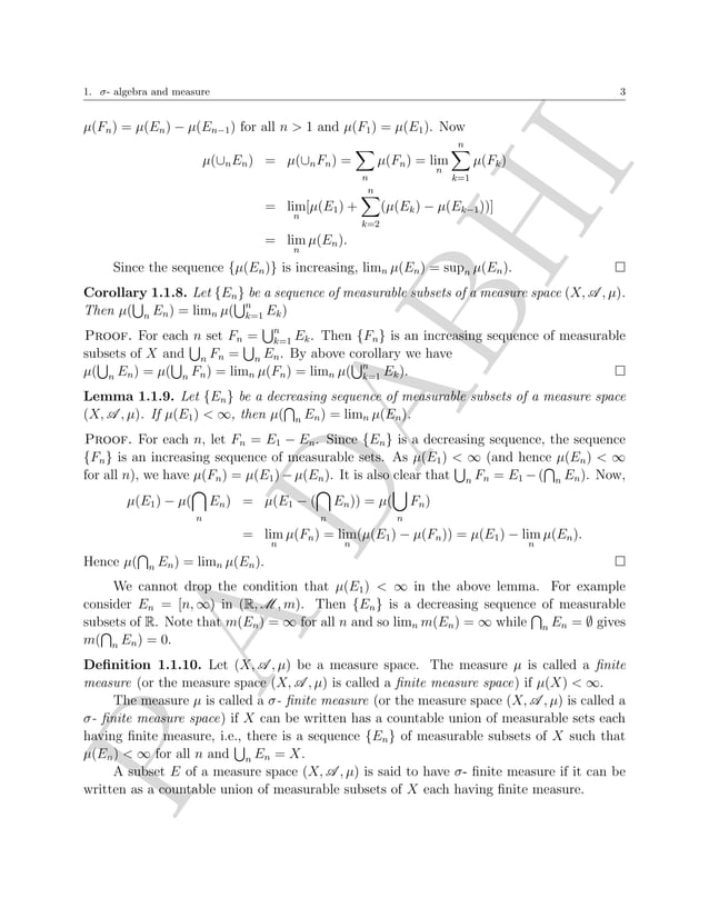Real Analysis II (Measure Theory) Notes | PDF | Physics | Science