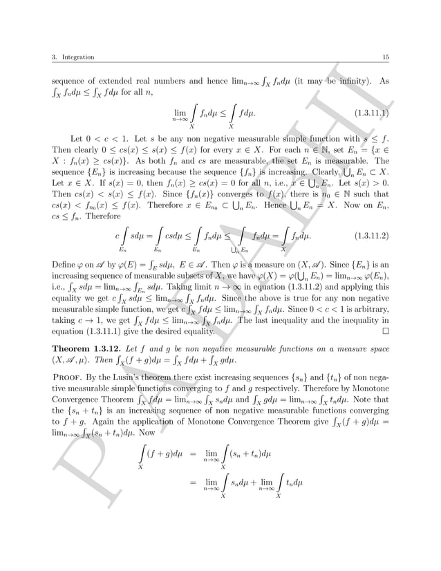 Real Analysis II (Measure Theory) Notes | PDF | Physics | Science