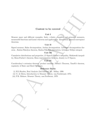 Real Analysis II (Measure Theory) Notes | PDF