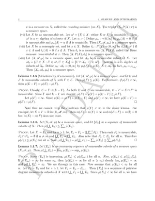 Real Analysis II (Measure Theory) Notes | PDF