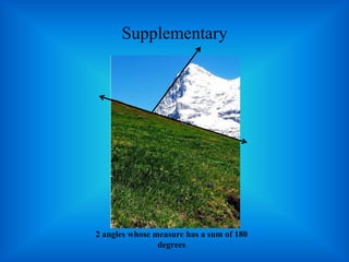 Supplementary Angles In Nature